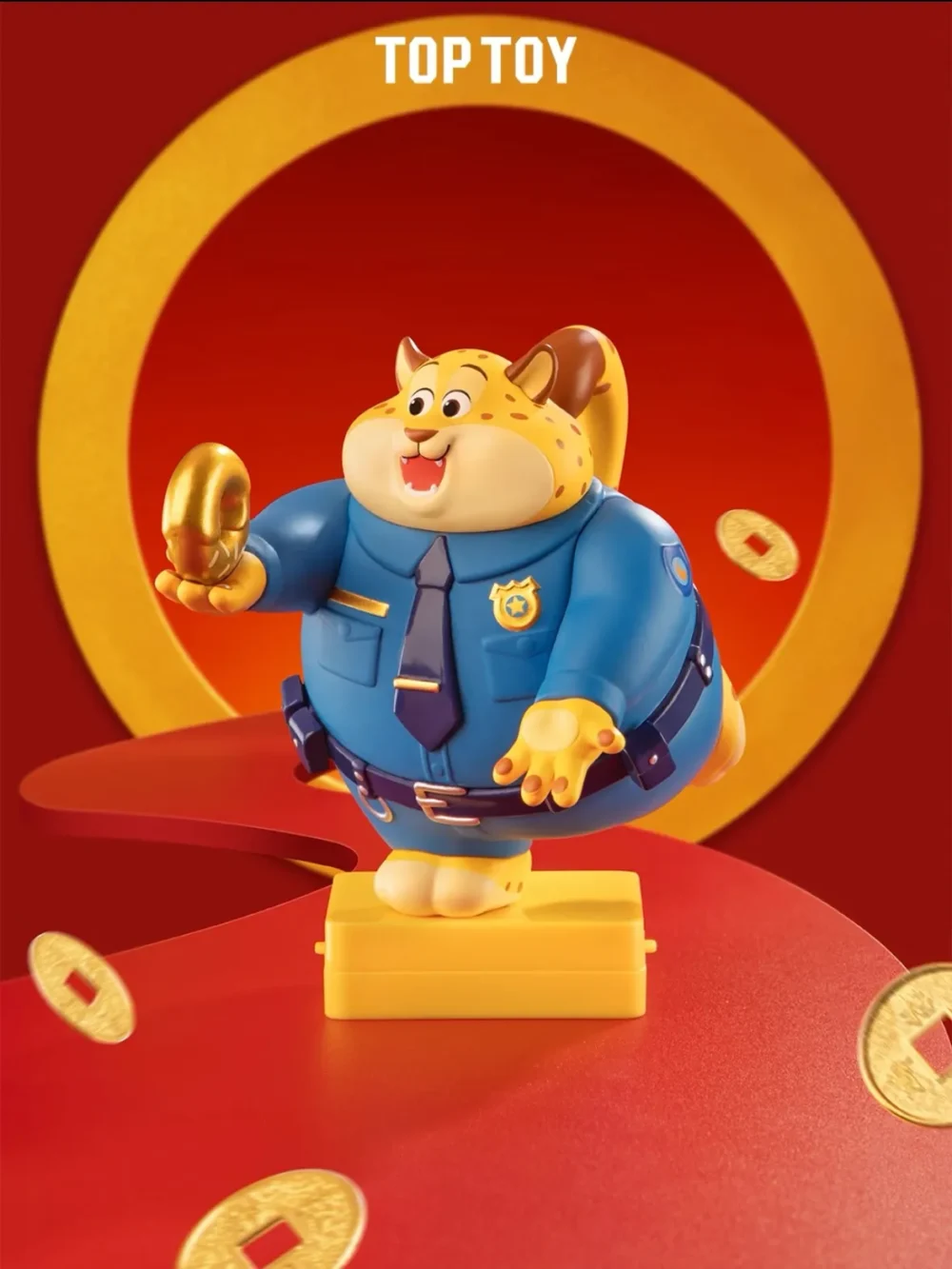 Disney Zootopia Benjamin Clawhauser Good Luck Series Blind Box - toyhive